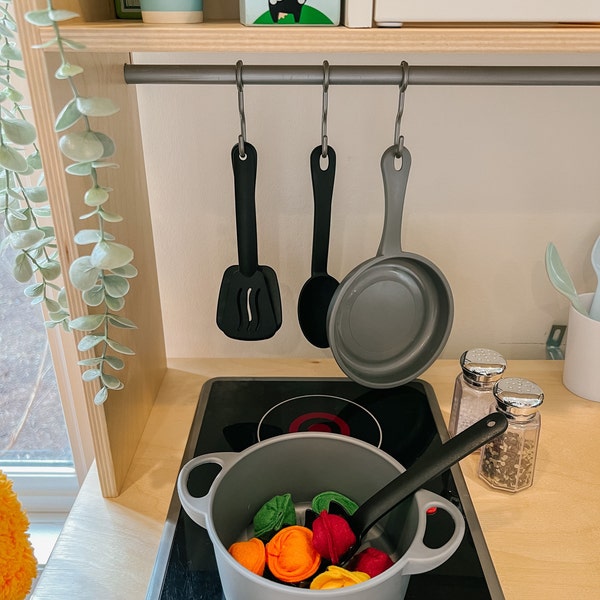 Pasta Set Play Food (felt Food, Pretend Play Kids Kitchen, Plush Toy ...