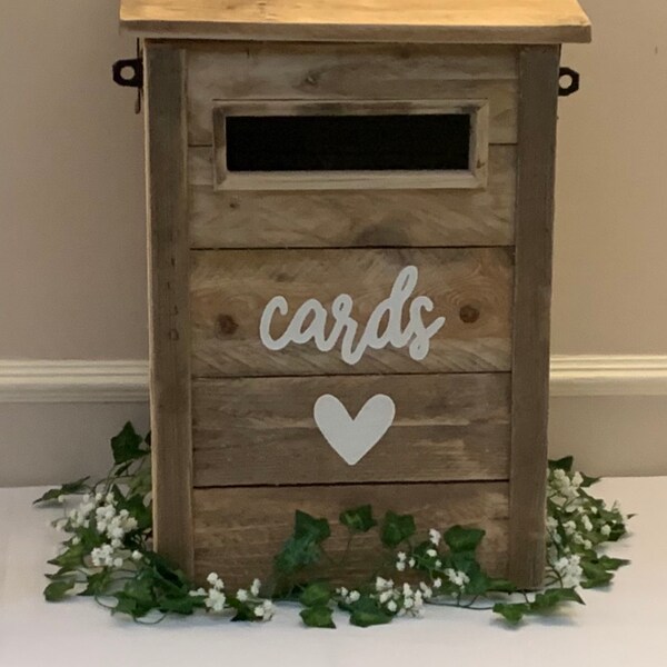 Handmade Rustic Letterbox for Weddings- CUSTOMISABLE | Wedding ...