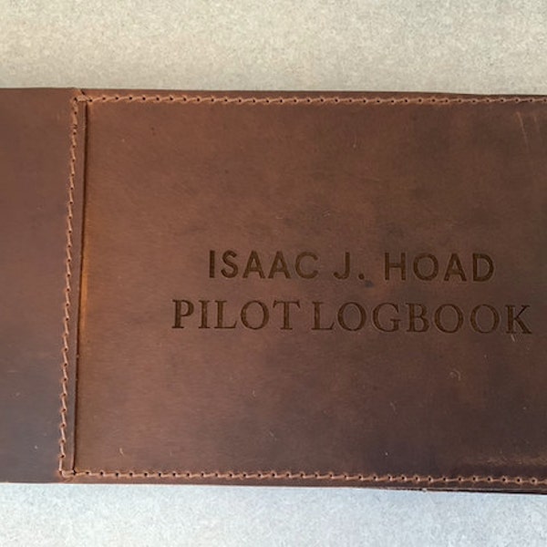 Pilots Log Laser Engraved Personalized, Diary, Notebook, Personalized ...