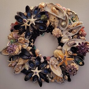 Blue Abalone Shell Table Runner. Abalone Shells Garland. - Etsy