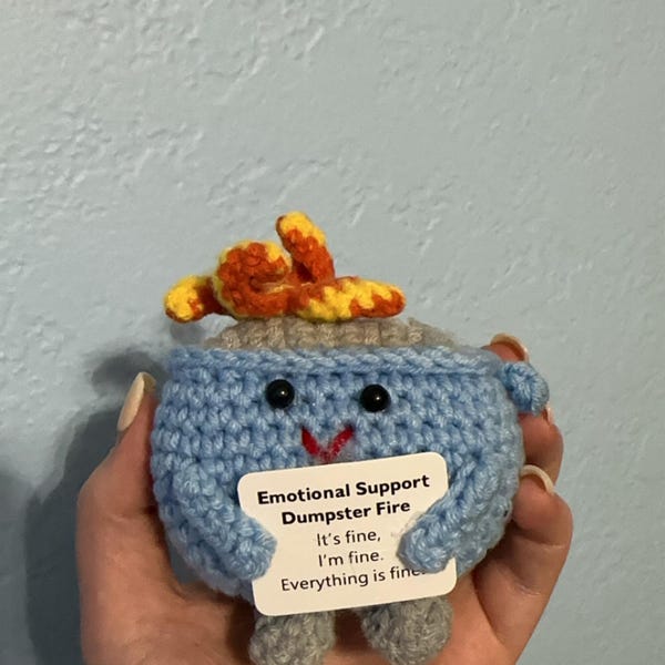 Adorable Crochet Chill Pill-emotional Support-emergency Pill-chill Pill ...