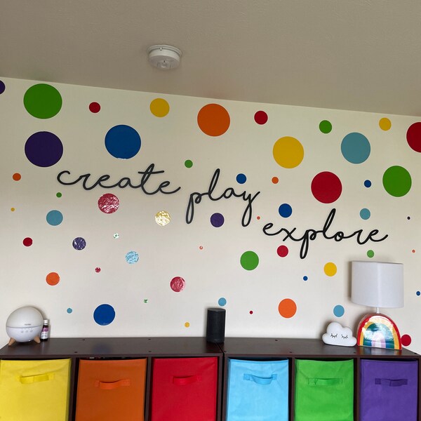 Create Play Explore Cutout Set: Playroom Wall Decor - Etsy