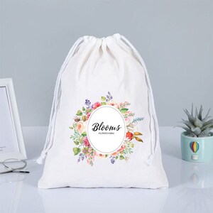 100 White Drawstring Custom Cotton Bags With White Cotton String, Jewelry Gift Bags, Coin Pouch ...