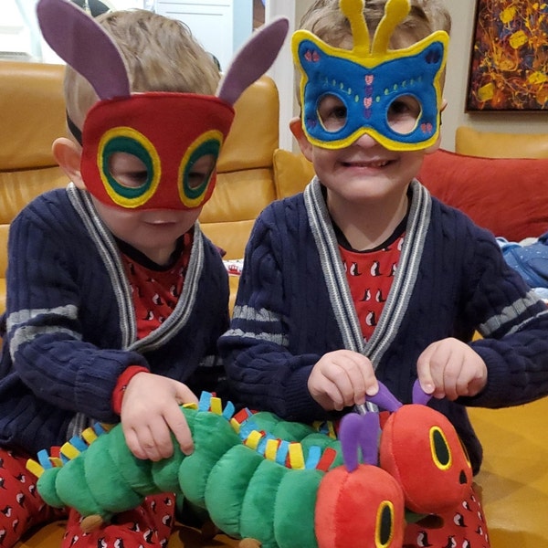 Hungry Caterpillar Felt Mask: Storybook Costume Prop - Etsy