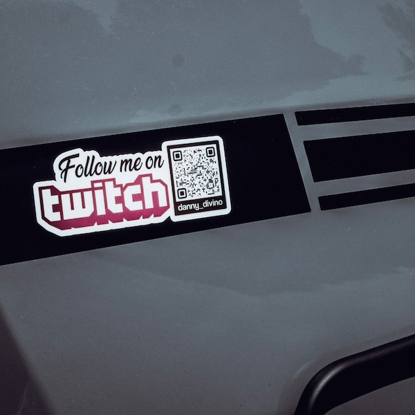 Custom Twitch Sticker Circle QR Code Custom Circle QR Code Personalised ...