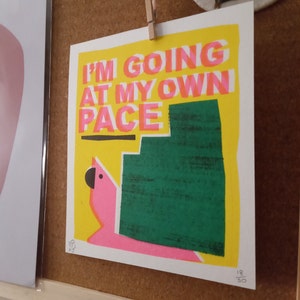Risograph Mini Print // 3 Colour // SUN - Etsy