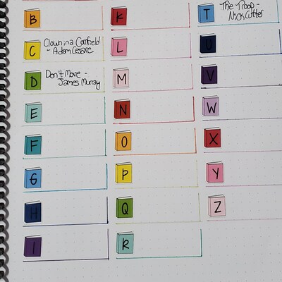 Alphabet Reading Challenge Planner Stickers ABC Reading Planner ...