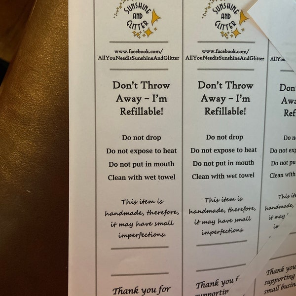 Pen Care Card, Easy to Use, Epoxy Care Card, Resin Care Card, Card ...