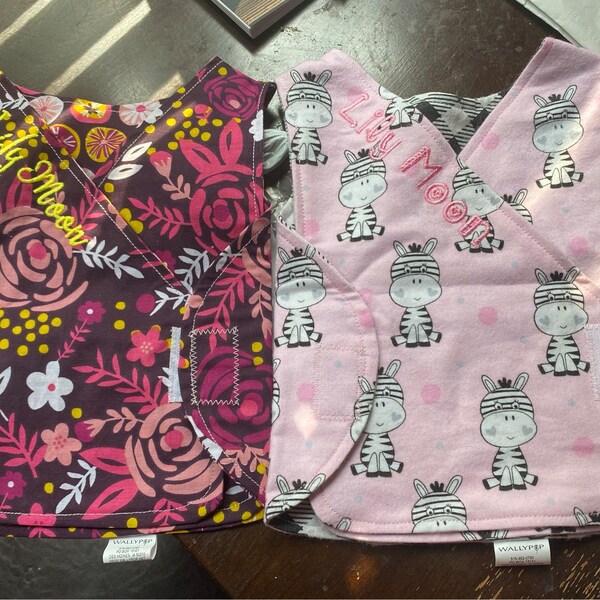 Custom Made Preemie Hospital Gown. NICU Smock. Sizes for Babies 1-11 Lb ...