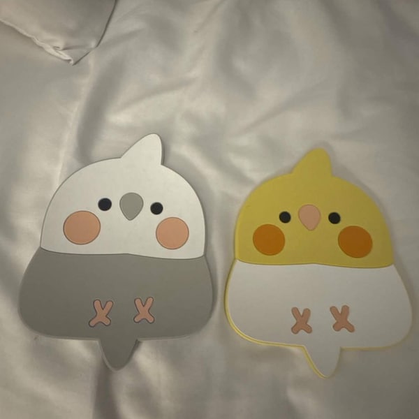 Cockatiel/conure Soft Coasters - Etsy