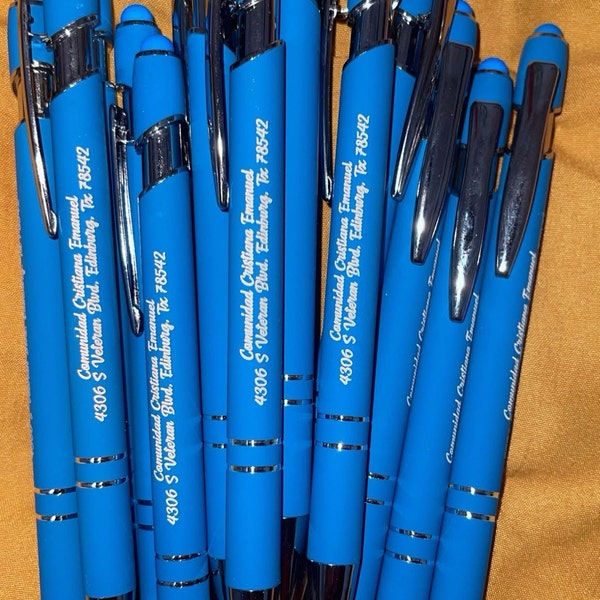 Custom Ballpoint Pens, Personalized Business Pens Bulk Custom Text ...