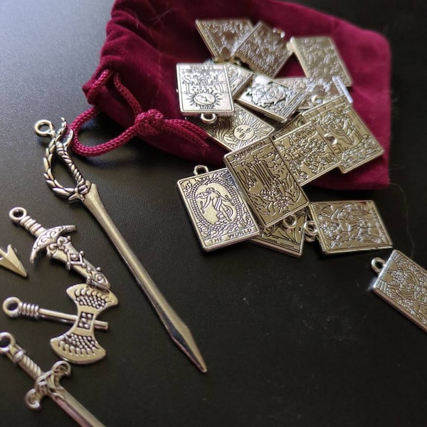 Small Silver Sickle Fantasy Weapon or Tool Charms and Pendants Set of ...