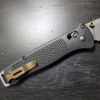 Benchmade Bugout 535 Replacement Scale Kit / CARBON FIBRE Blue Flake ...