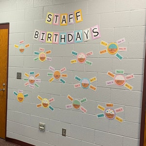 Pastel Boho Rainbow Classroom Door Display editable Features - Etsy