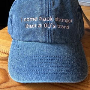 Personalised Vintage Cap Custom Embroidered Unisex Cotton Dad Hat With ...