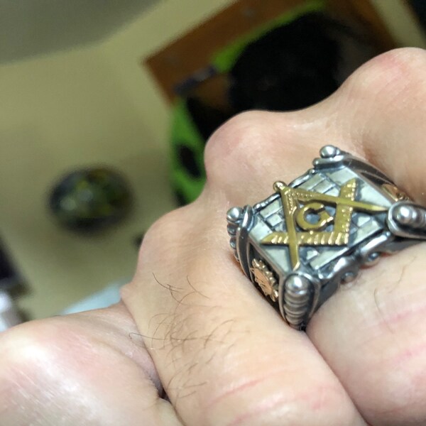 Handmade Sterling Silver 925 and 14K Solid Yellow Gold Custom Made ...