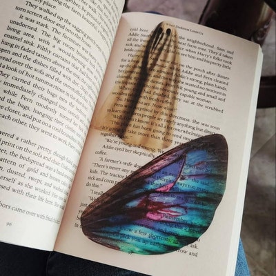 Clear Bookmark Monarch Butterfly Wing Insect Bug Nature Dark Academia ...