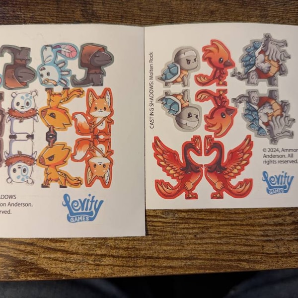 FLAMECRAFT - Matte Vinyl Meeple Stickers/decals Upgrade Kit ...