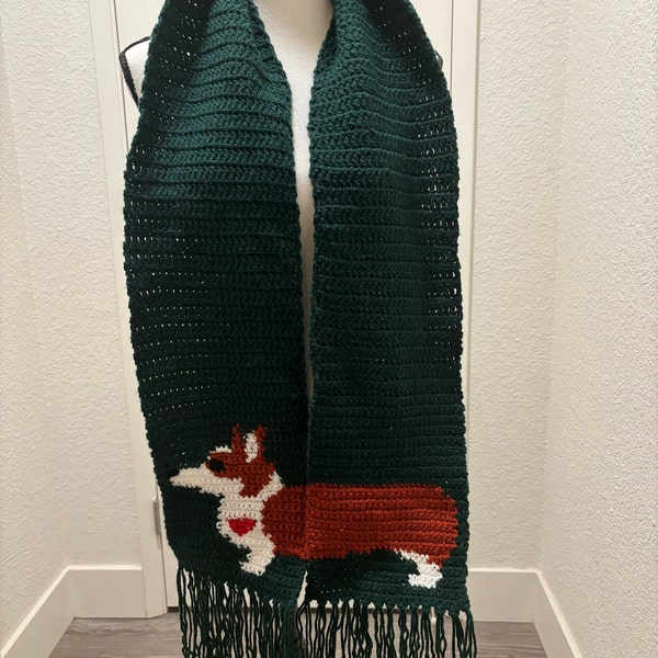 Corgi Scarf Crochet Pattern: DIY Dog Scarf Instructions (PDF Download ...