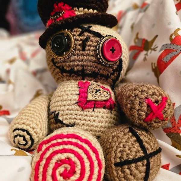 Voodoo Doll Amigurumi Pattern Crochet Voodoo Couple, Bride and Groom ...