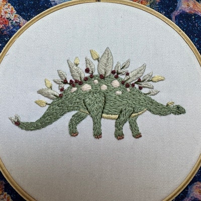 Let It Go Floral Lung Embroidery Pattern Mental Health Craft Floral ...