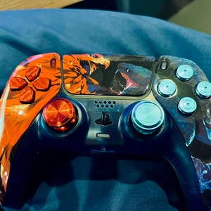 Soft Touch Black RGB LED Gated Sticks Custom Pro Controller for ...