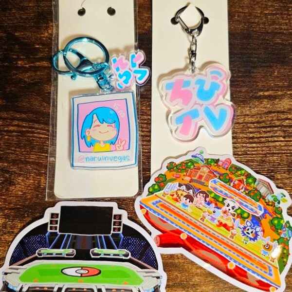 Chibi Tv Syd & Naru Keychain - Etsy