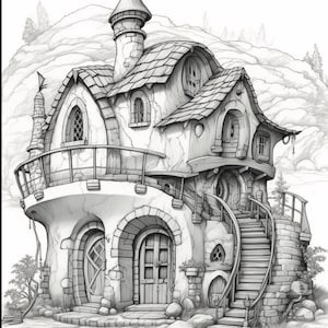 100 Windows to Another World Coloring Book Adult Coloring Pages ...