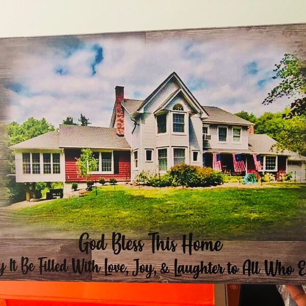 Housewarming Gift First Home, New Home Personalized Canvas Portrait ...