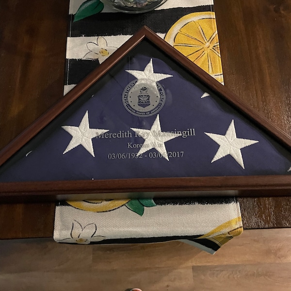 Capitol Flag and Certificate Display Fits 3' X 5' Flags realistic ...