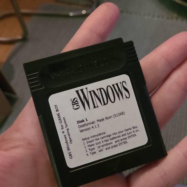 GBS WINDOWS for Game Boy (developed by Ruben Retro) - Etsy