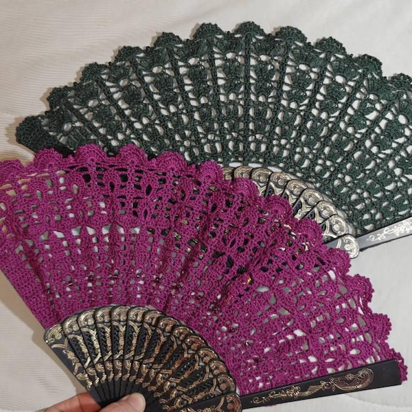 Skull Crochet Hand Fan Kit - Crochet Kit - Hand Fan - Crochet Fan ...