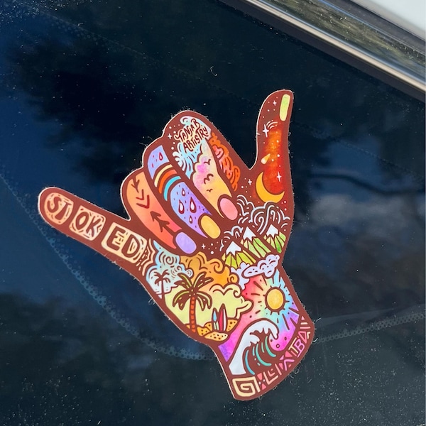 STOKED // Weatherproof Outdoor Sticker // Vinyl 4" - Nature, Exploring ...