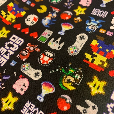 Super Mario Fabric Mario and Friends Fabric 100% Cotton Fabric by the ...