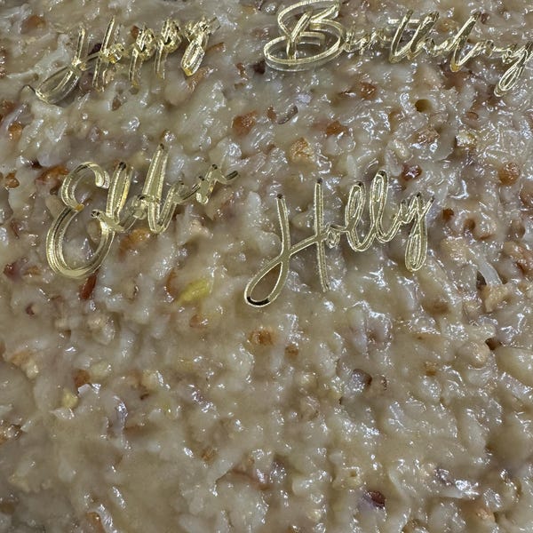 Elongated Acrylic Cross Cake Charm Slim Cross Baptism Cake Charm First ...