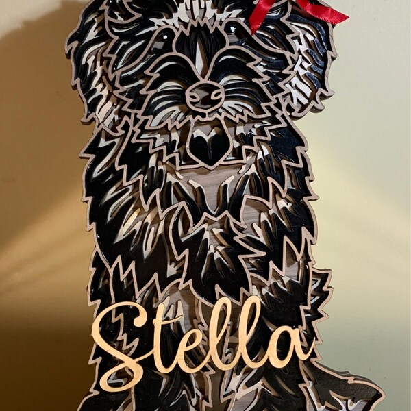 3D Goldendoodle Multilayer Dog Svg/ Goldendoodle Cut File/ 3D Layer ...