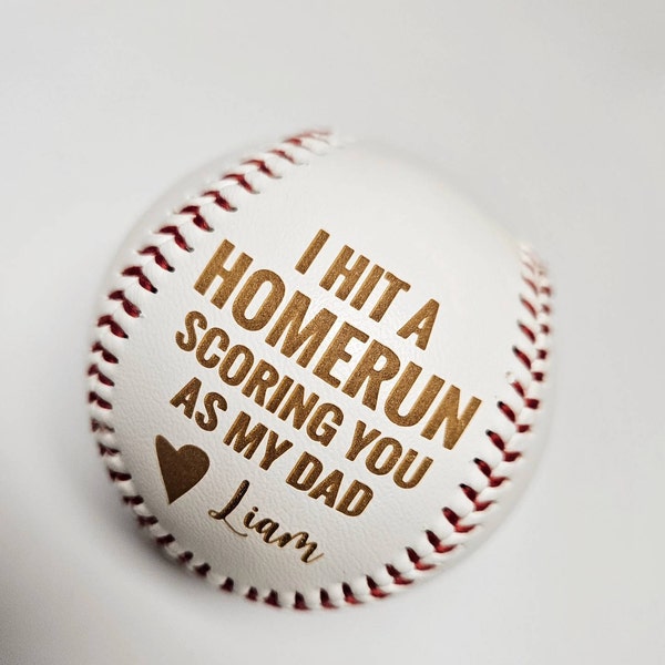 Fathers Day Baseball Personalized Gift - Etsy