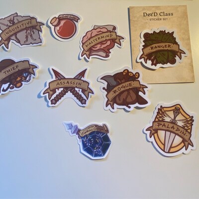 Dnd Warlock Subclass Stickers Glossy Stickers - Etsy