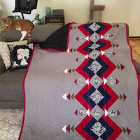 River Pond #102, Easy Quilt Pattern, Quilt Pattern PDF, Geometric Quilt ...