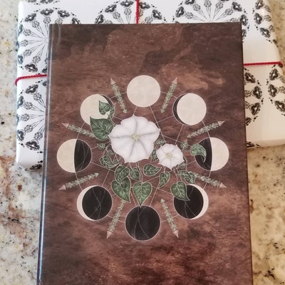 Moon Cycle Journal A5 Brown Notebook Hardcover Moon Phases BOS Moon ...