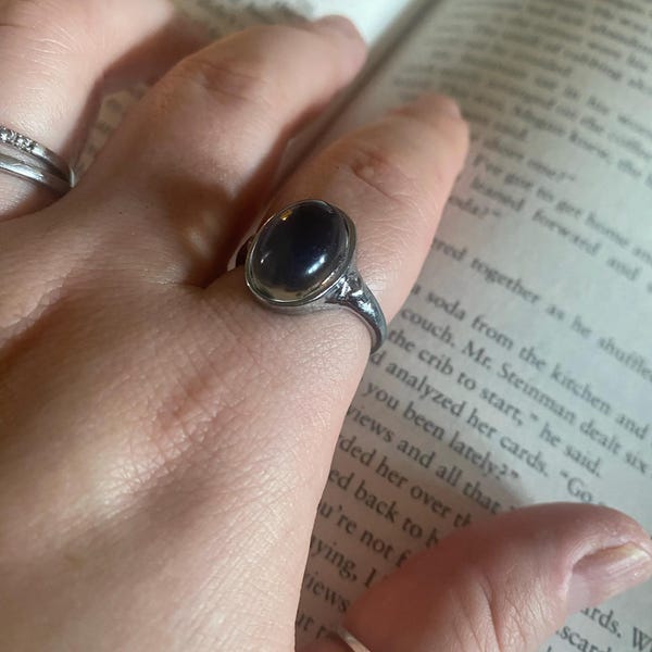 Adult Mood Ring, Silver Plated Color Changing Mood Ring, Size 7 8 9 10 ...