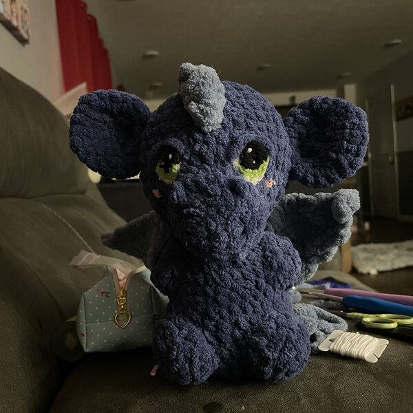 Kawaii Dragon | Mythical Creature | Beginner Crochet Amigurumi Pattern ...