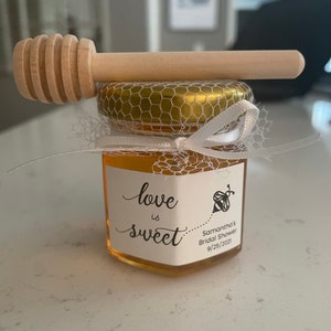 Mini Honey Sampler Gift Set in 2oz Hexagon Glass Jars Honey | Etsy