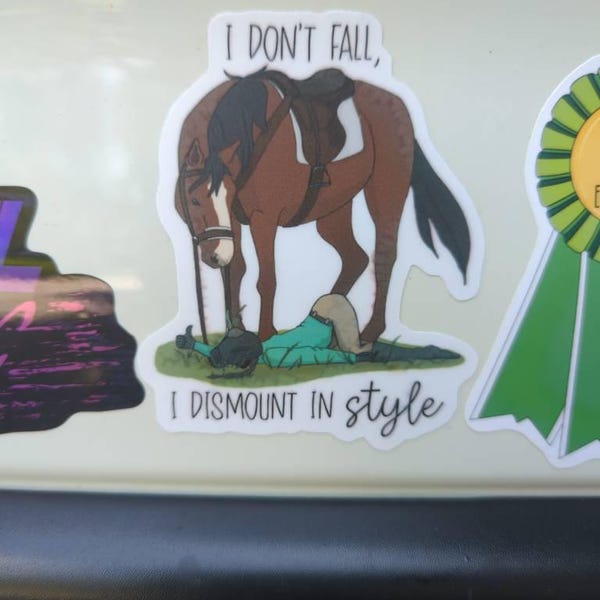 Customizable Horse Sticker Personal Decal Gift for Equestrian Handmade ...