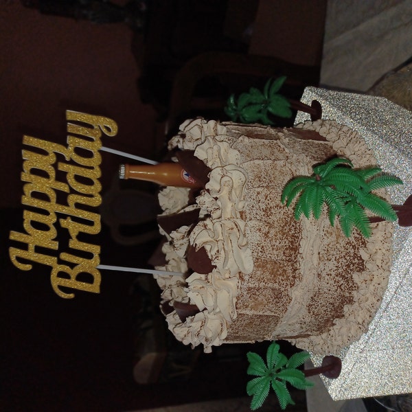 Fake Chocolate Cream Cake Prop Chocolate Buttons Fake Desserts Faux ...