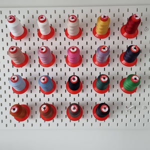 IKEA SKADIS Perforated Plate 10x Thread Spool Holder, Thread Holder for ...