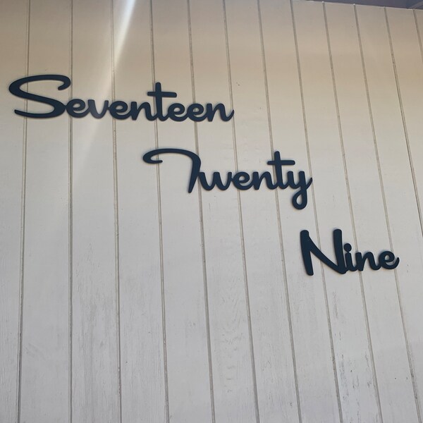 Large Mid Century Cursive House Numbers - Etsy