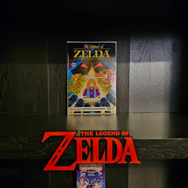 Legend of Zelda 3D Printed Title Logo Sign Display Wall Stand Shelf NES ...