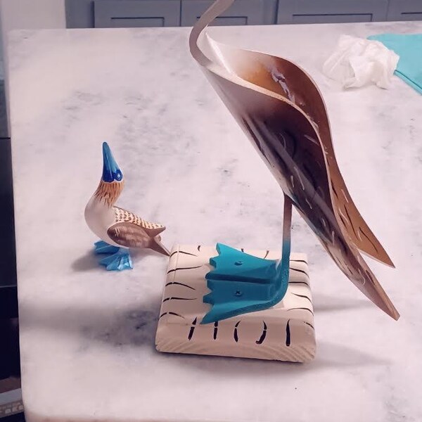 Piper the PVC Pelican With Wooden Stand - Etsy
