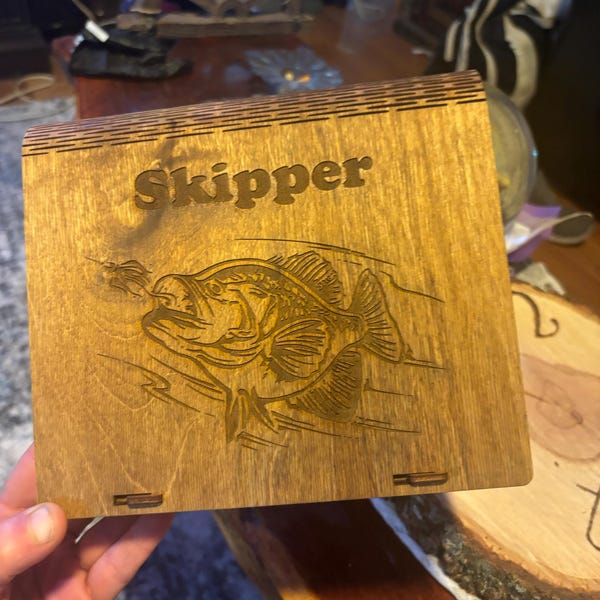 Personalized Mini Tackle Box | Custom Jig Box | Fishing Gear | Outdoor ...